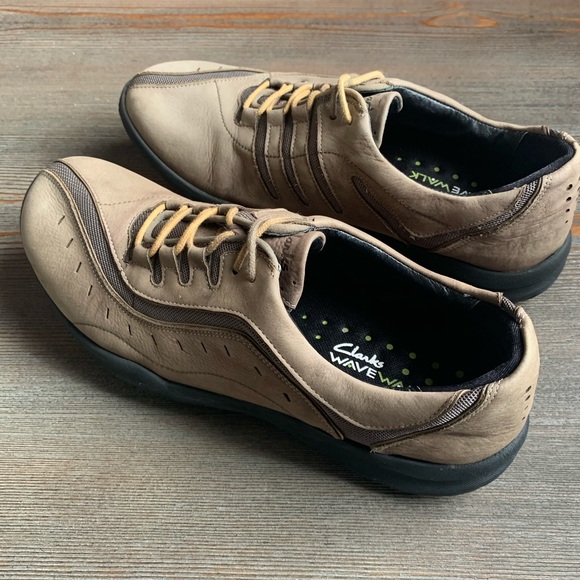 Clarks | Shoes | Clarks Wave Walk Brown Shoes W | Poshmark